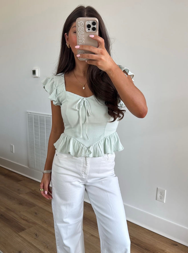 The Juliette Top (Mint) – Shop The Muse