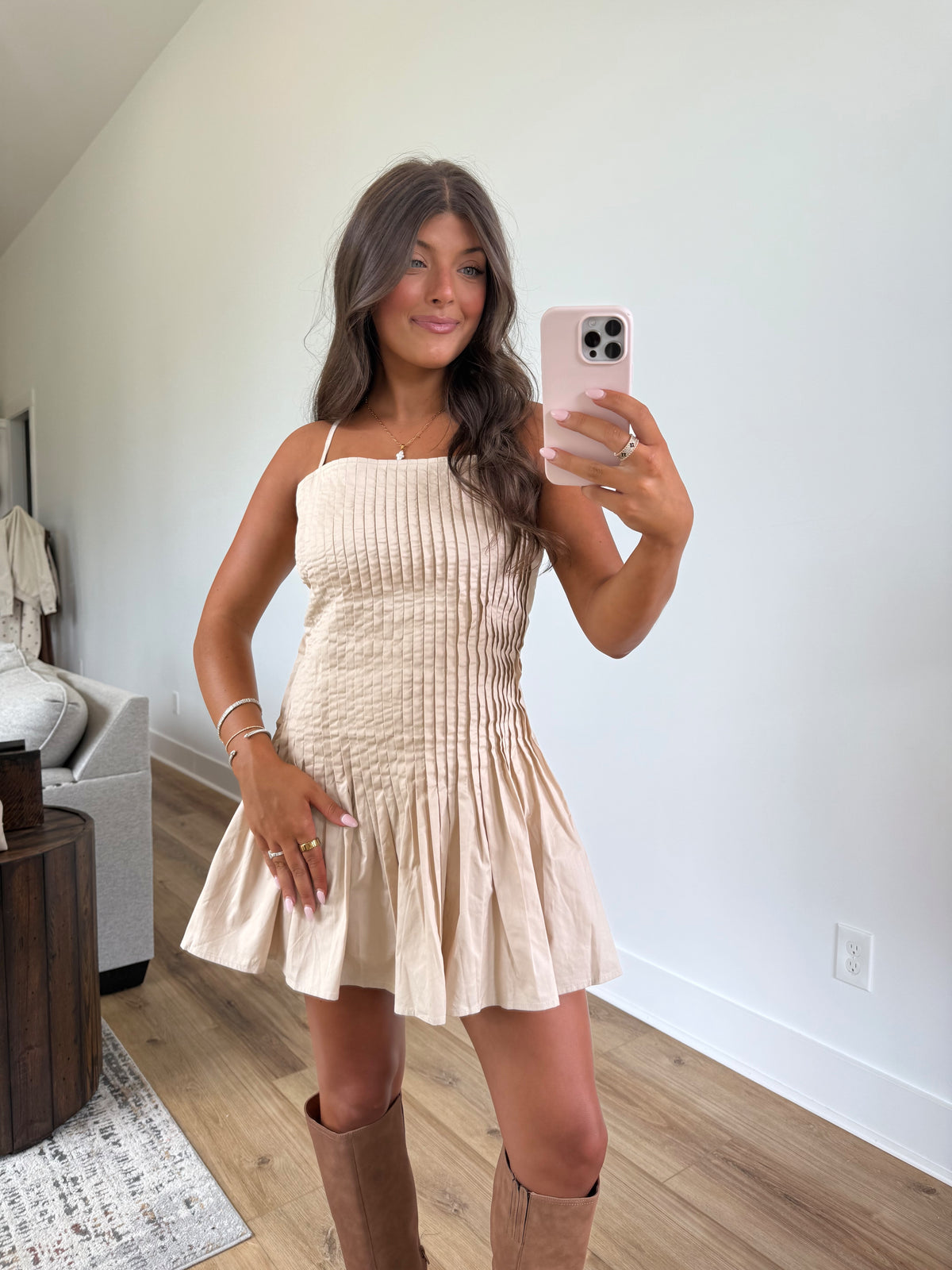 Madeleine Pleats Dress – Shop The Muse